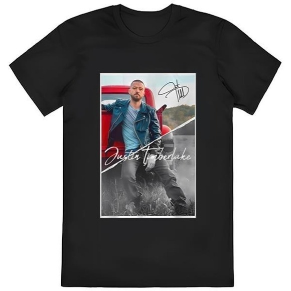 Shirts | Justin Timberlake Signature Poster Tshirt | Poshmark